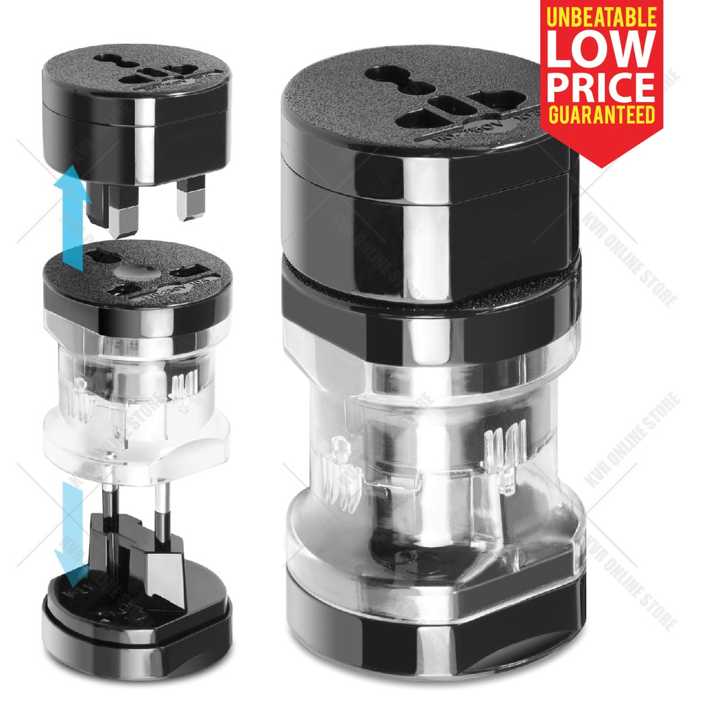 Universal Travel Adapter Multisocket Power Plug All-In-One (ROUND)/Plug ...