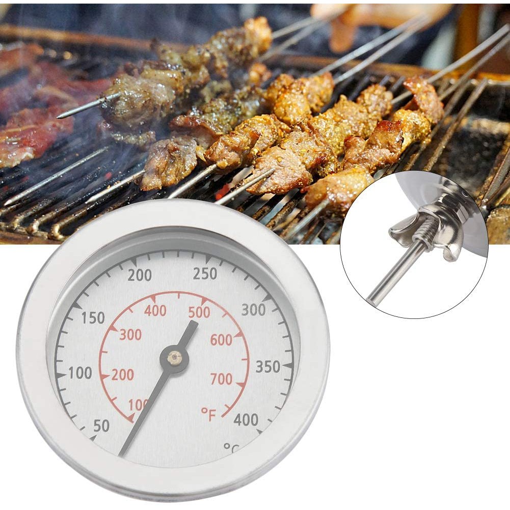50~400°C BBQ Grill Oven Thermometer Temperature Display Analog Dial ...
