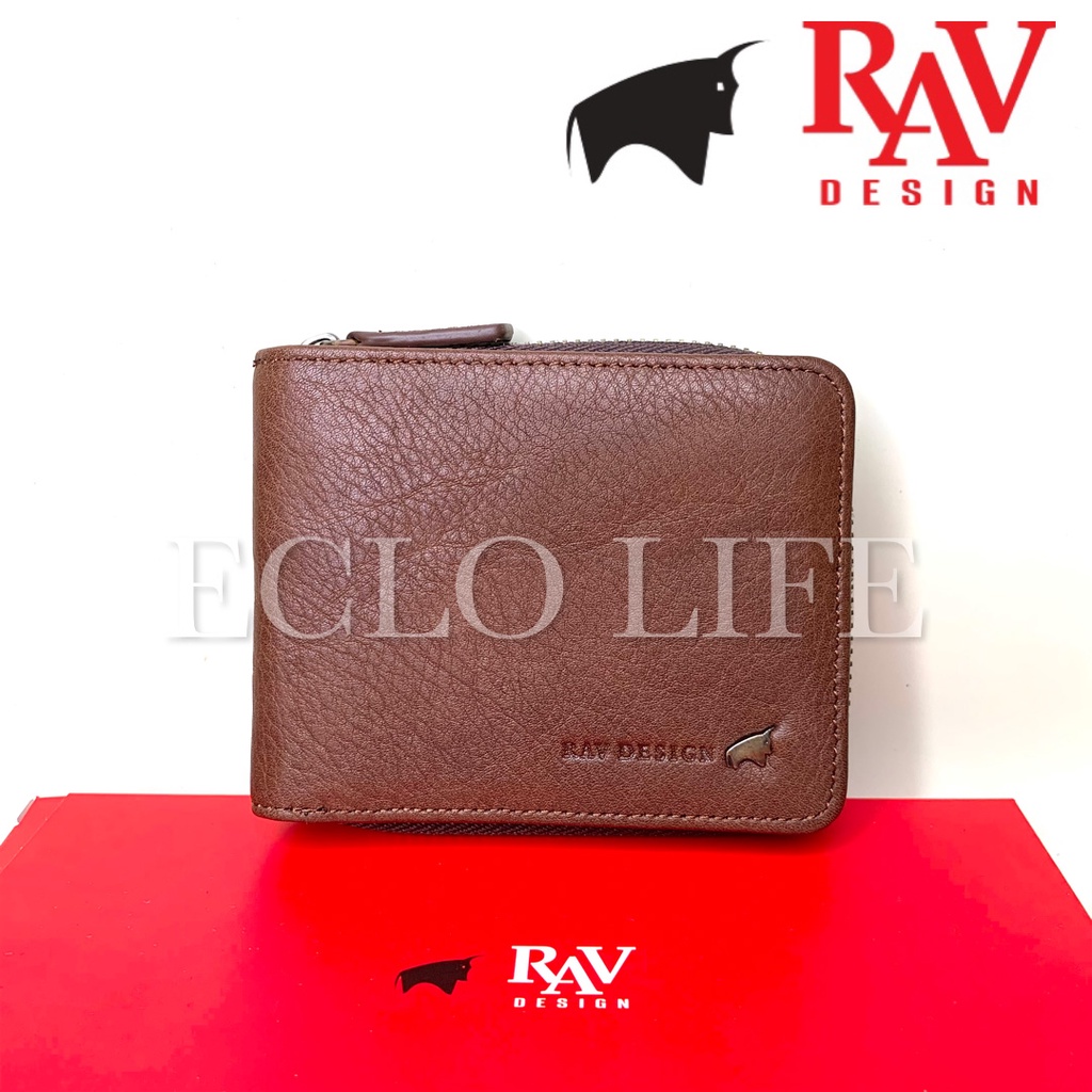 RAV Zip Wallet Genuine Leather 100% Original [YRW374 I YRW386] | Shopee ...