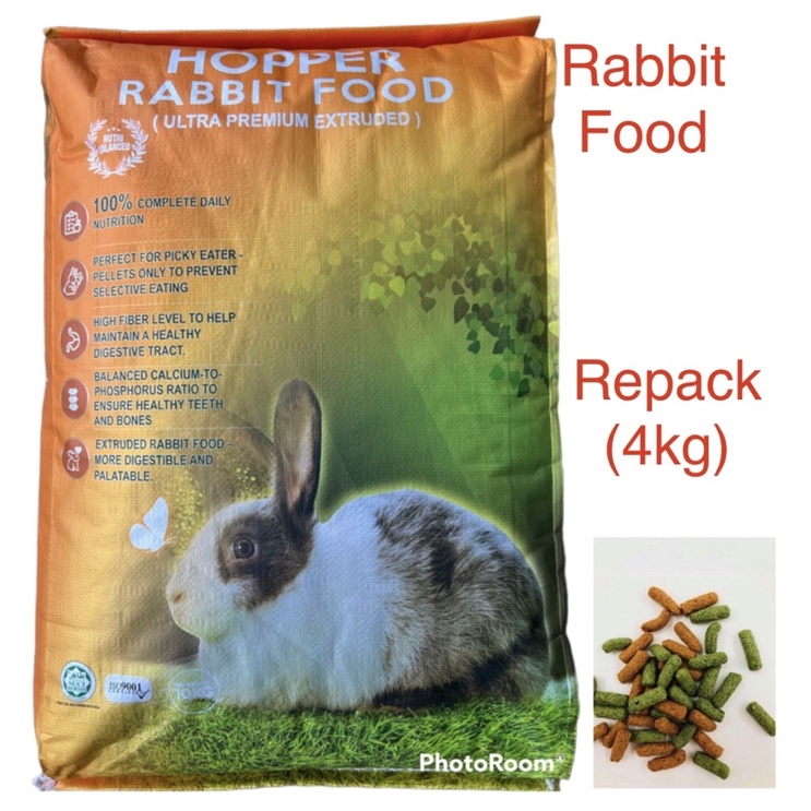 Hopper (Repack 4kg)Rabbit and Hamster Food | Shopee Malaysia