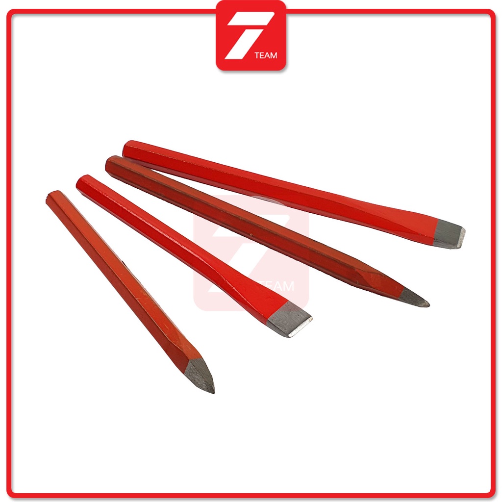 8" 10" Point Flat Concrete Builder Metal Pahat Konkrit Chisel Pahat ...