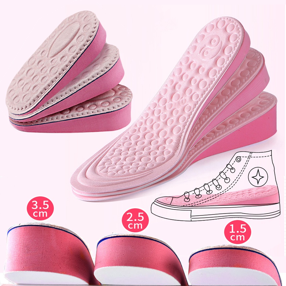 Height Increase Insoles for Women Shoes Inner Soles Shoe Insert Heel ...