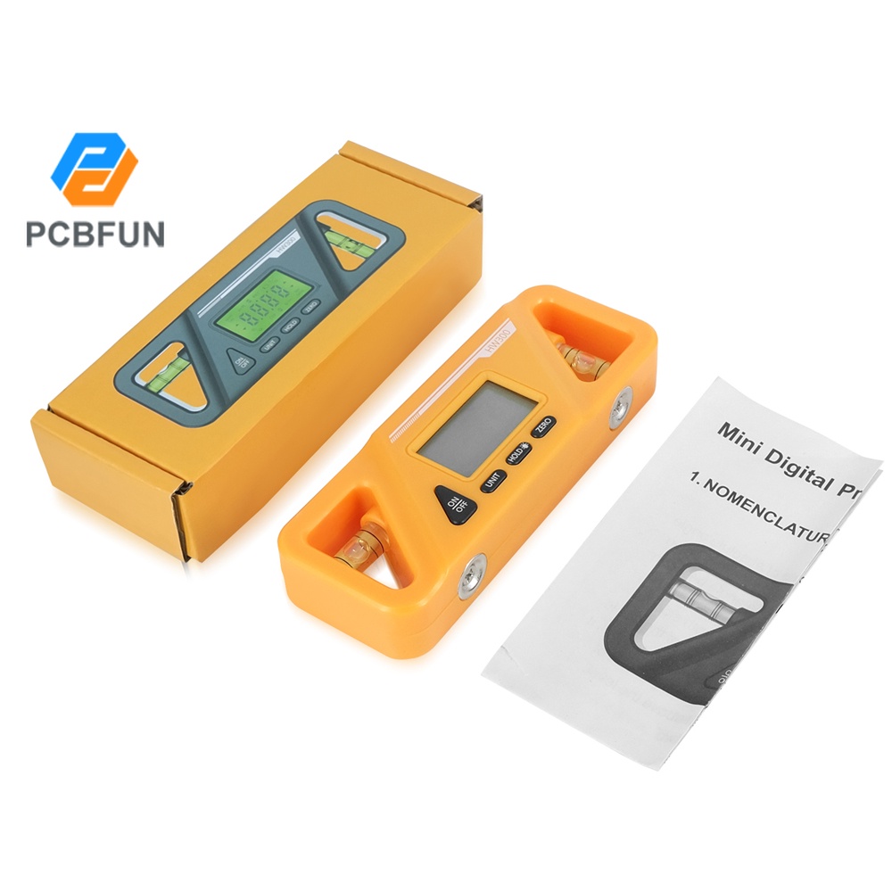 Pcbfun HW-300 90 Degree Ruler Digital Display Inclinometer Level Meter ...