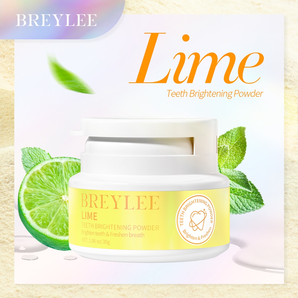BREYLEE Lemony/Green tea/Peach/Icy Mint Tooth Powder Teeth Whitening ...