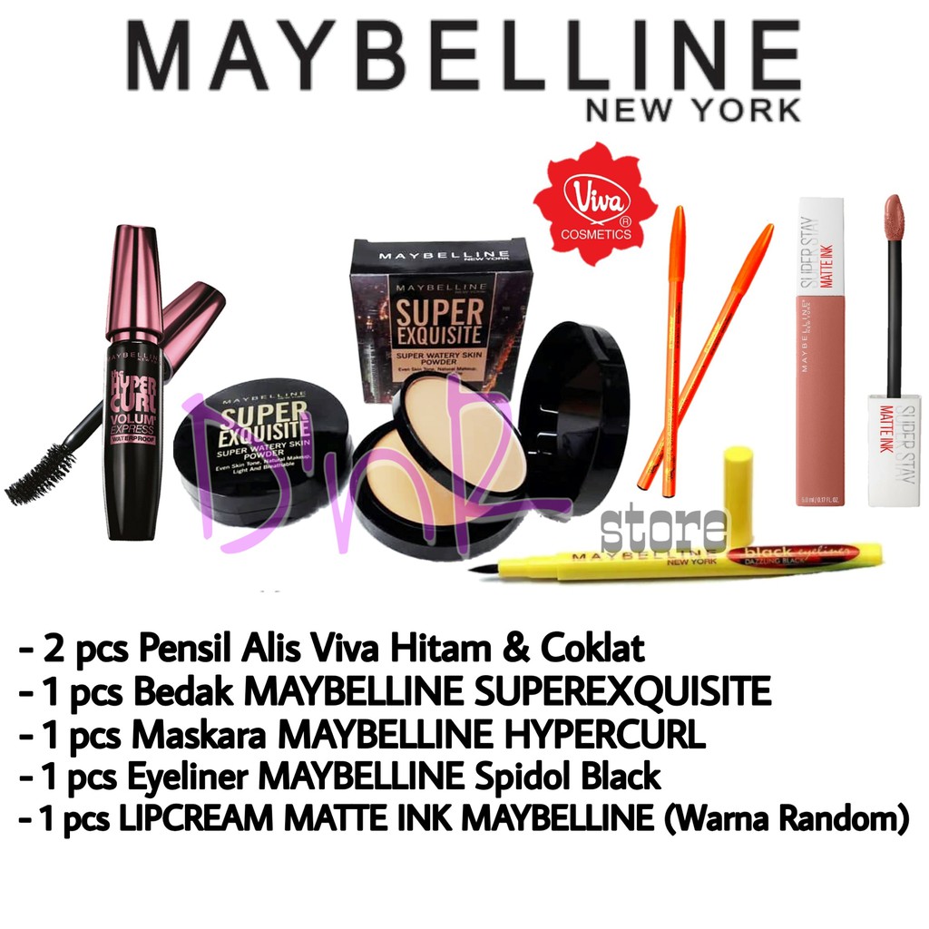 Complete 5 in 1 Maybeline Cosmetic Package - 5 in 1 Women's Maybelline ...