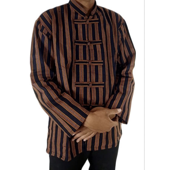 Surjan Lurik Shanghai Koko. Javanese Traditional Clothing | Shopee Malaysia