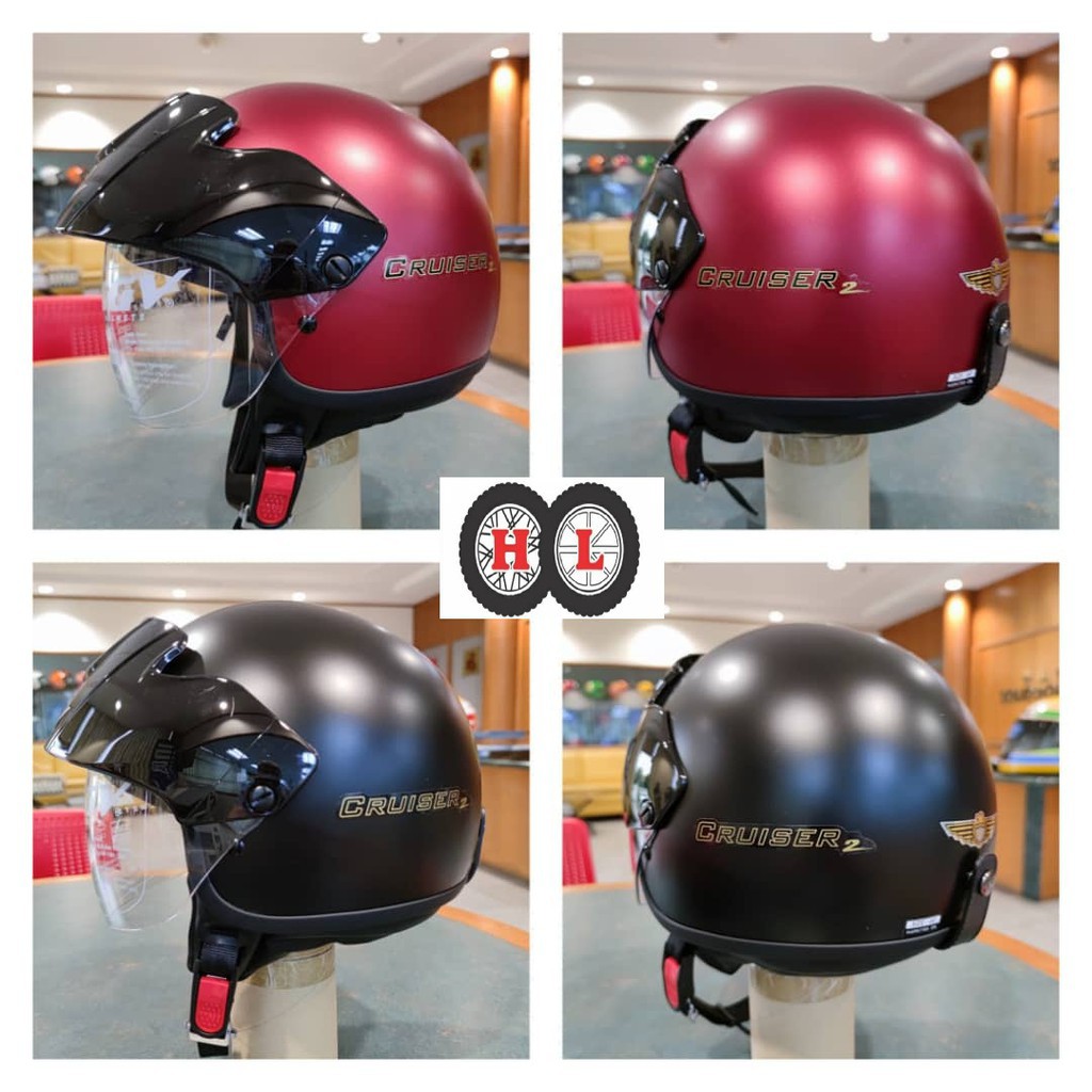 motor Helmet ♧SGV CRUISER MATT VISOREX HELMET | Shopee Malaysia