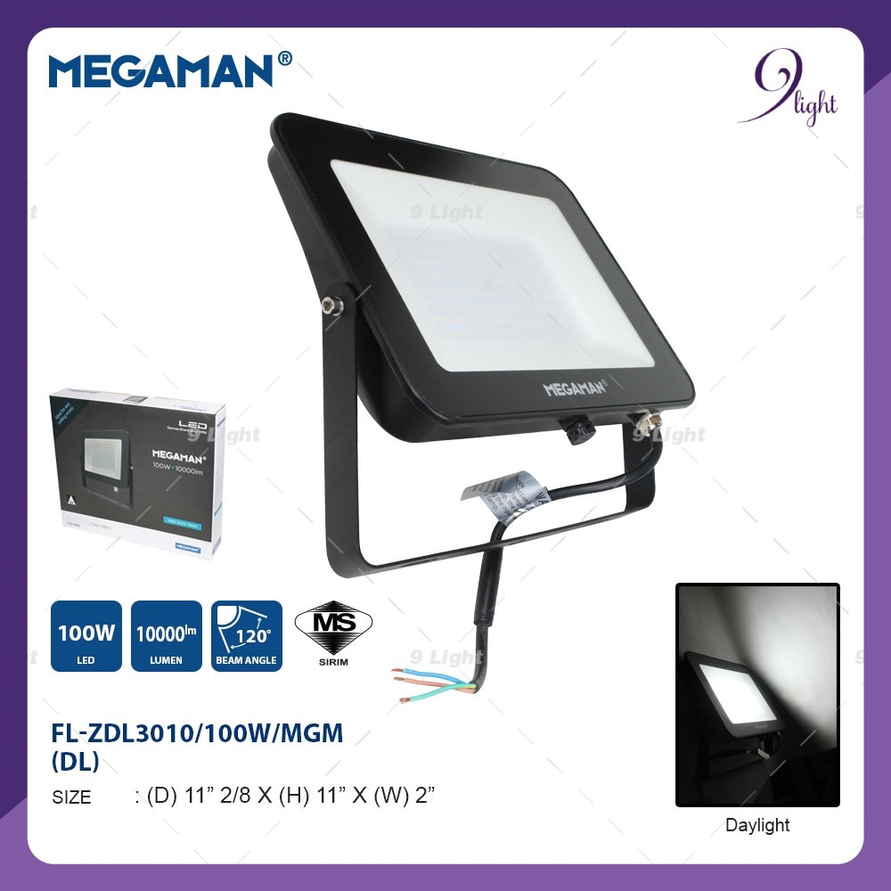 MEGAMAN 100W/150W/200W LED FLOODLIGHT | Shopee Malaysia