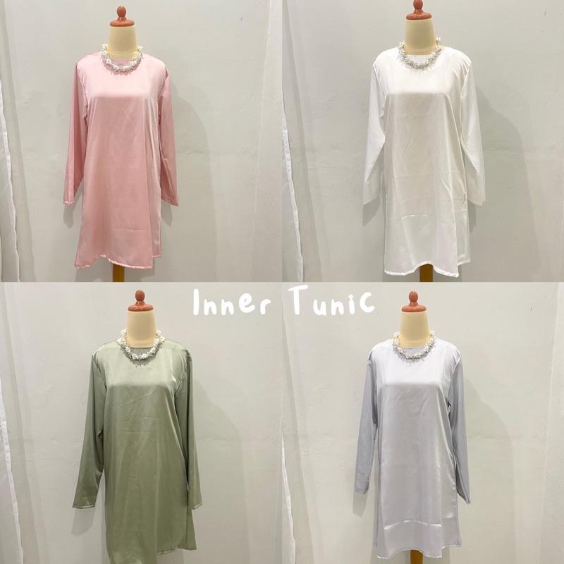 Inner TUNIC | Satin TOP | Inner SATIN | Inner FOR OUTER | Shopee Malaysia