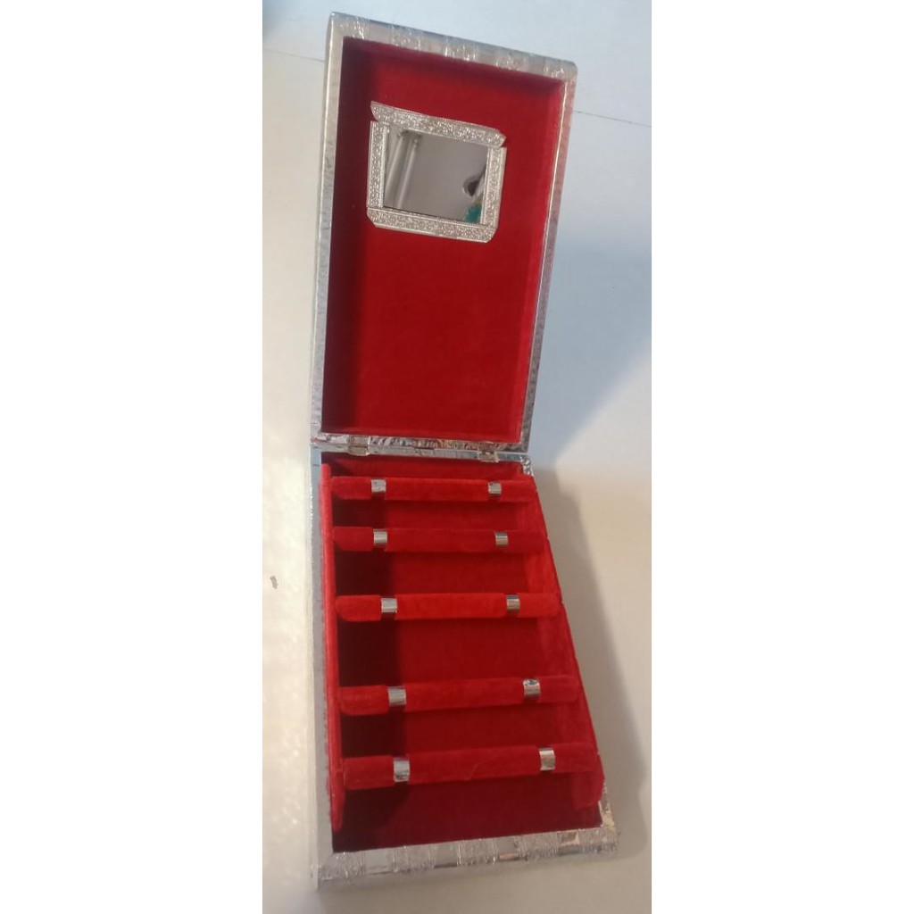 BANGLE BOX ROD 6 SILVER COLOUR Bangles are circular in shape, | Shopee ...