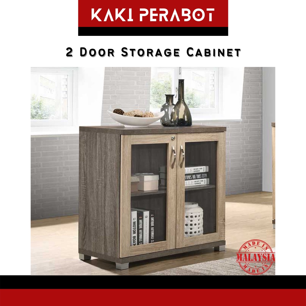 KP TED 2 Door Cabinet With Lock Display Cabinet Glass Cabinet Display ...