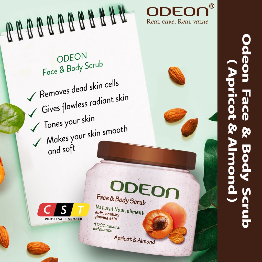 Odeon Face & Body Scrub ( 300ml / 500ml ) | Shopee Malaysia