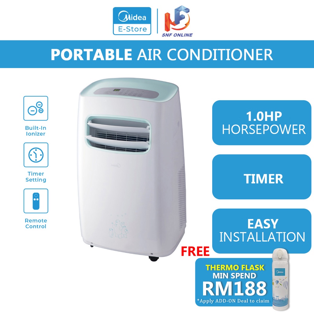 Midea Portable Air Conditioner (1HP) MPF-09CRN1 | Shopee Malaysia