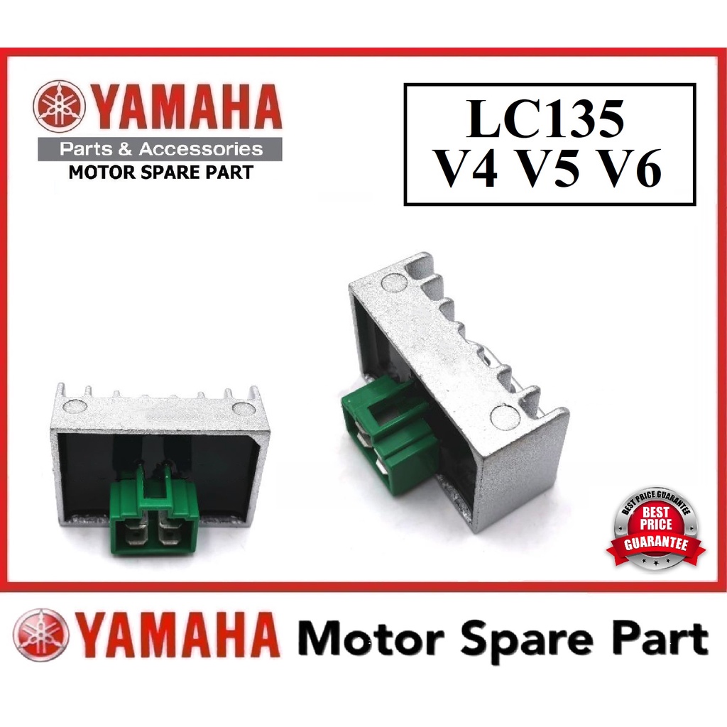 YAMAHA LC135 V4 V5 V6 RECTIFIER ASSY 0 REGULATOR RETIFIER REGULATER KATAU KATAB NEW YAMAHA ...