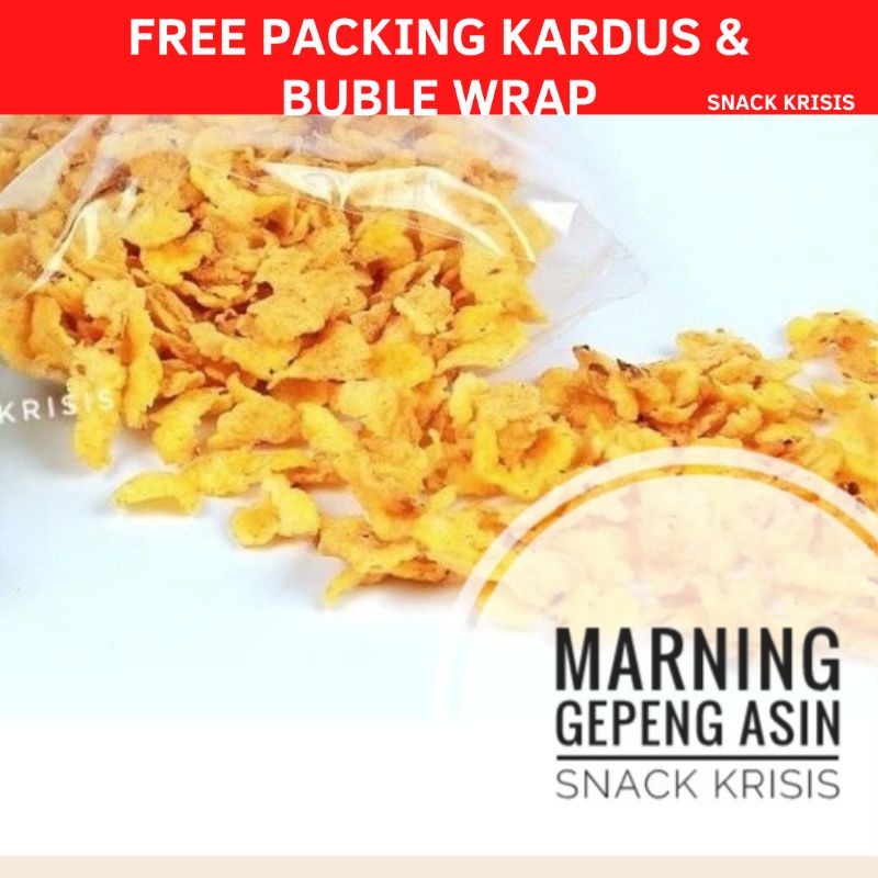 Marning Flat Salted Corn Savory emping Flat Salted Taste 250g | Shopee ...
