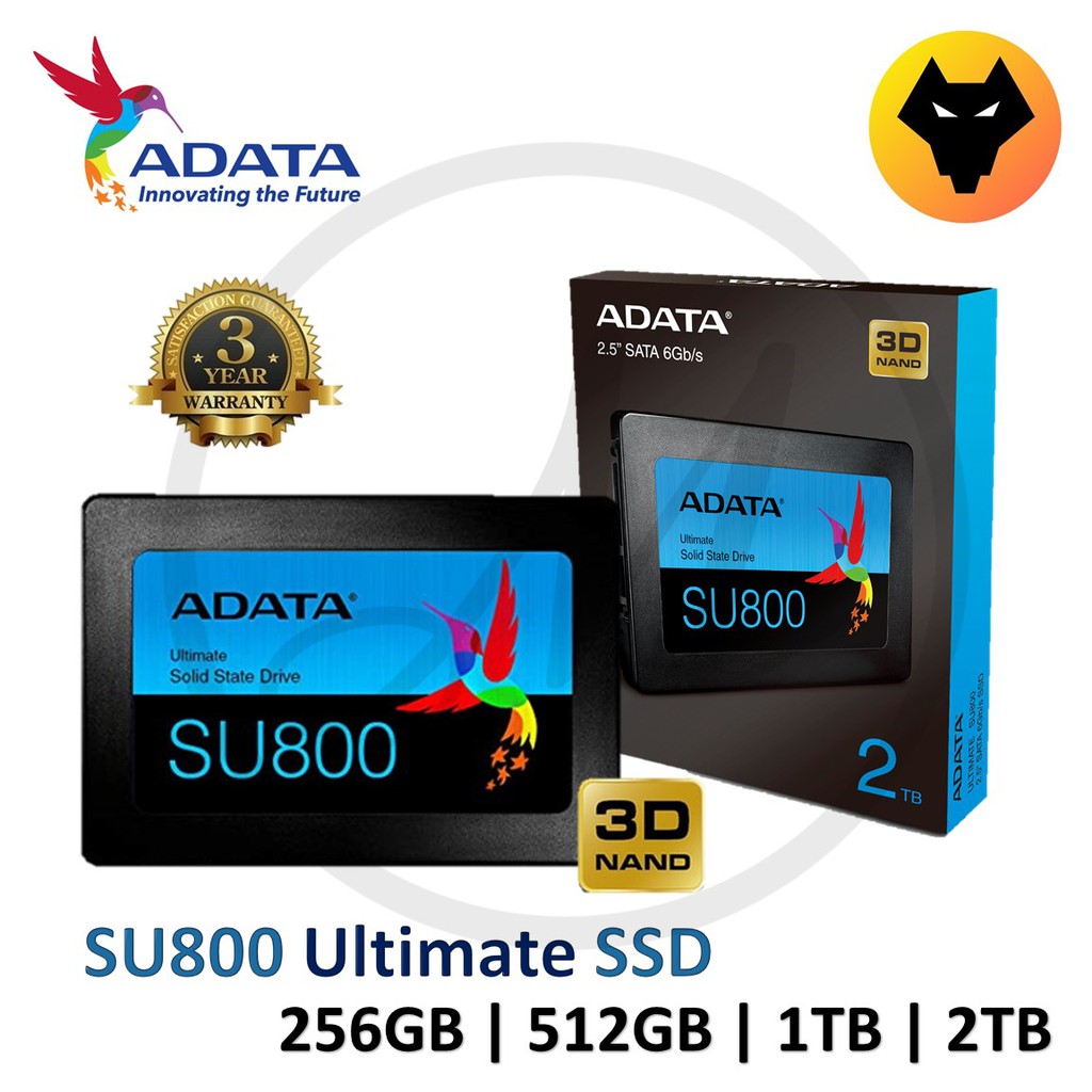 ADATA SSD SU800 ULTIMATE (256GB | 512GB | 1TB) 3D-NAND 2.5 INCH SATA ...
