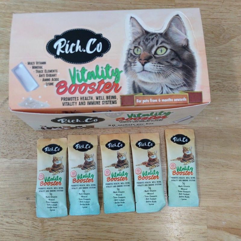 5 x Rich. Co Vitality Booster ( 1 sachet per 5g) | Shopee Malaysia