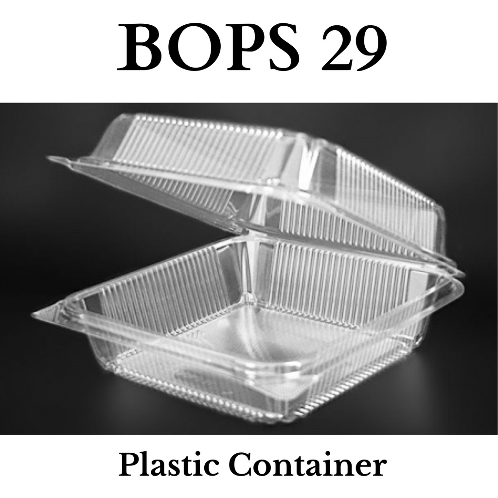 20pcs OPS Square Box with cover (BOPS-29) | Disposable Container ...