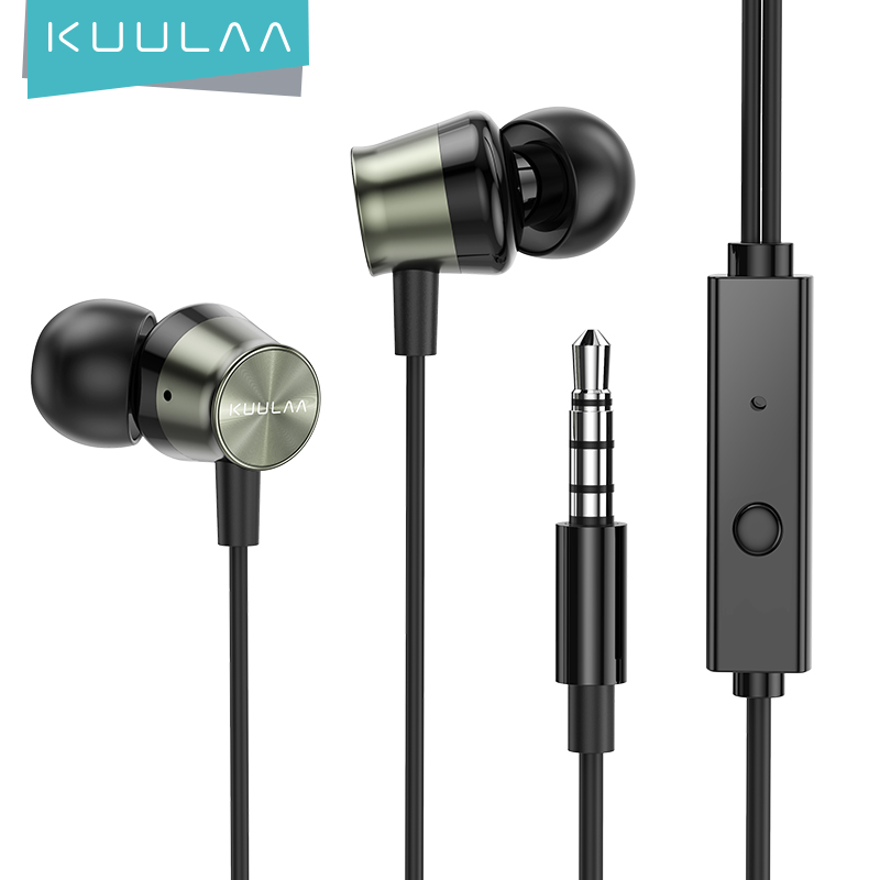 KUULAA In-ear 3.5mm Earphone Wire Control Call to Songs Wired Headset ...