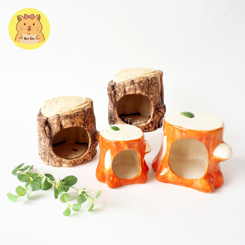 [Ready Stock] Ceramic Tree House Hideout Hamster Small Animal Cooling ...