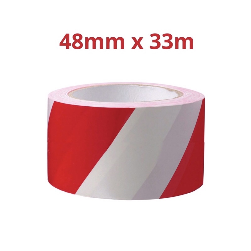FLOOR TAPE 48MM X 30M RED/WHITE ZEBRA TAPE | Shopee Malaysia