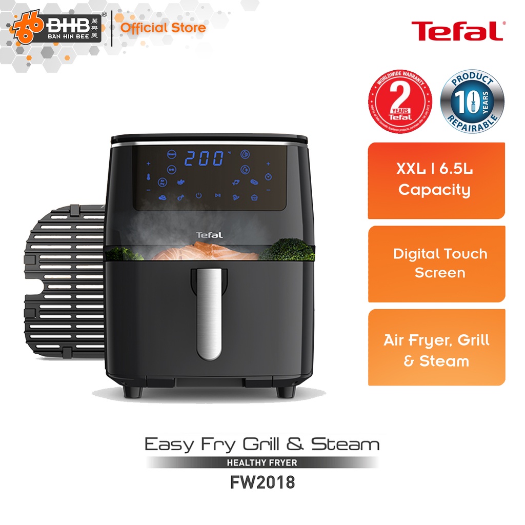 Tefal Air Fryer Easy Fry Steam & Grill FW2018 6.5L 1.6KG | Shopee Malaysia