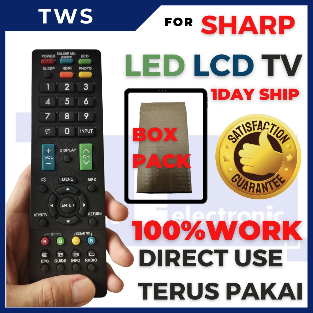 Remote contol RM-L1238/1346(FOR SHARP LED LCD TV)|remote tv sharp|sharp ...