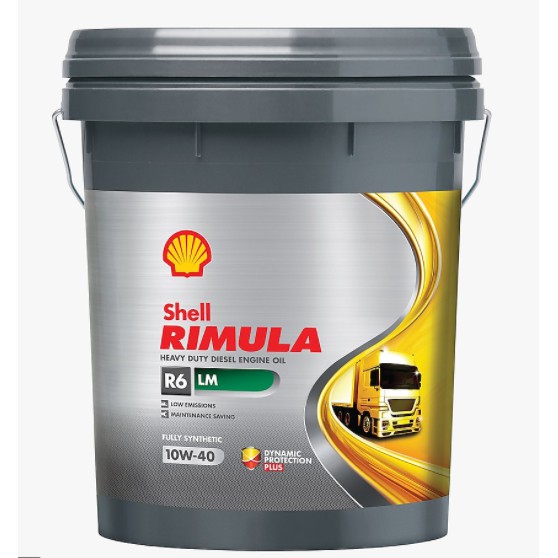 SHELL R6 LM CK-4 20L Fully Synthetic Diesel Engine Minyak Pelincir Untuk Kenderaan Diesel Engine ...