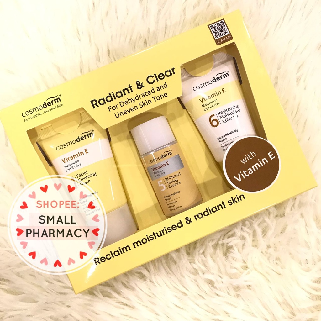 Cosmoderm Vitamin E Radiant & Clear Set 720125 | Shopee Malaysia