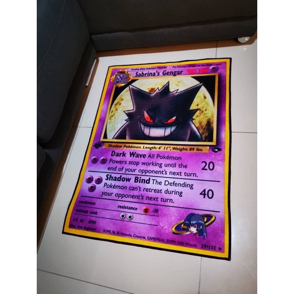 Pokemon TRADING Card Rug Carpet READY STOCK KL Charizard blastoise ...