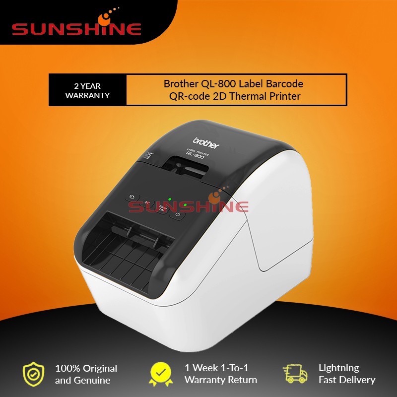 Brother QL-800 Label Barcode QR-code 2D Thermal Printer | Shopee Malaysia
