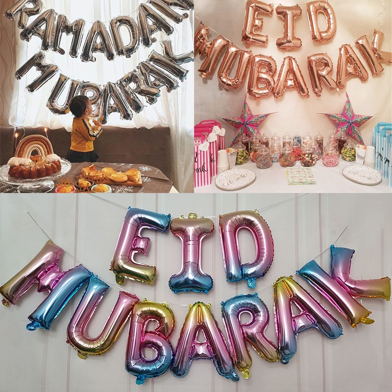 Ramadan Mubarak Eid Raya Decorations Balloon Islamic Muslim Ramadan ...