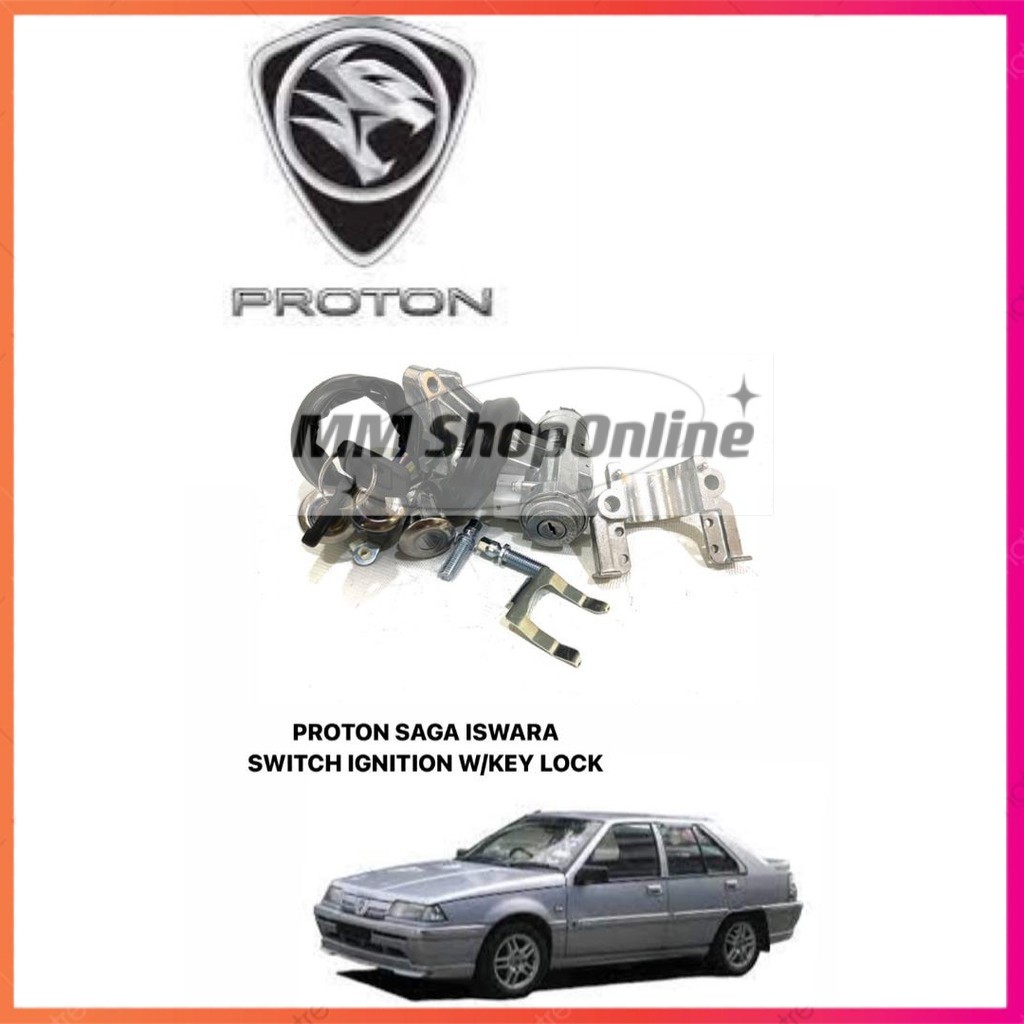 PROTON SAGA ISWARA AEROBACK STARTER IGNITION SWITCH WITH KEY LOCK ...