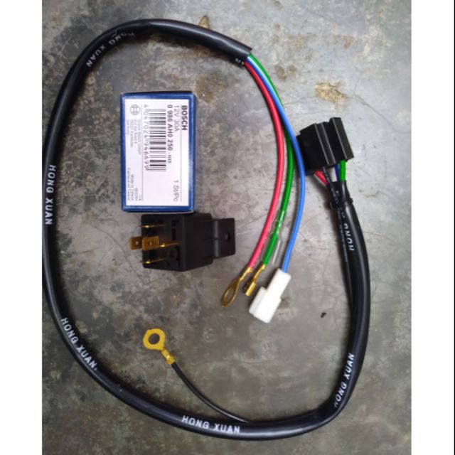 UNIVERSAL STARTER WIRE KIT SET WITH BOSCH RELAY | Shopee Malaysia