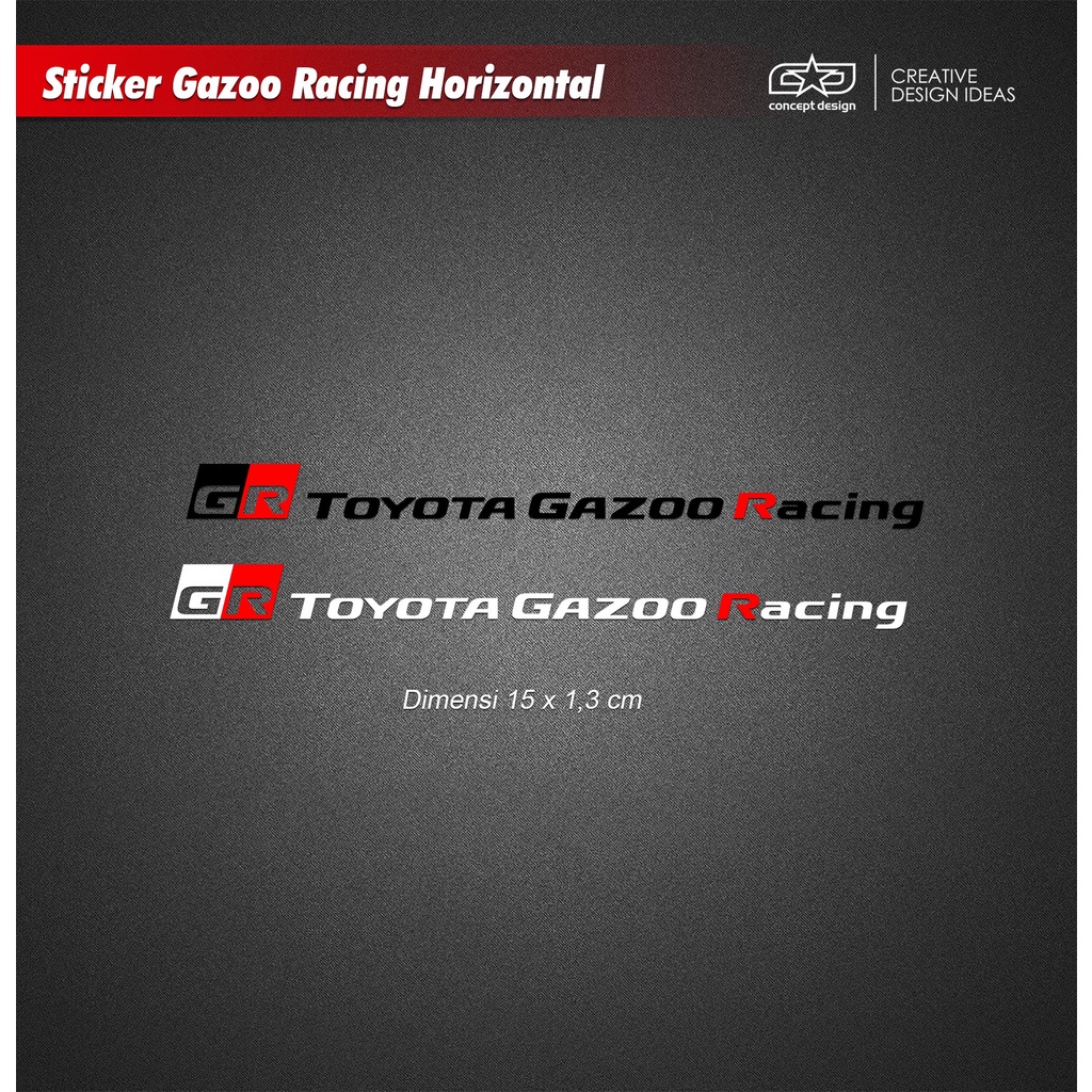 Horizontal Gazoo Racing Sticker | Shopee Malaysia