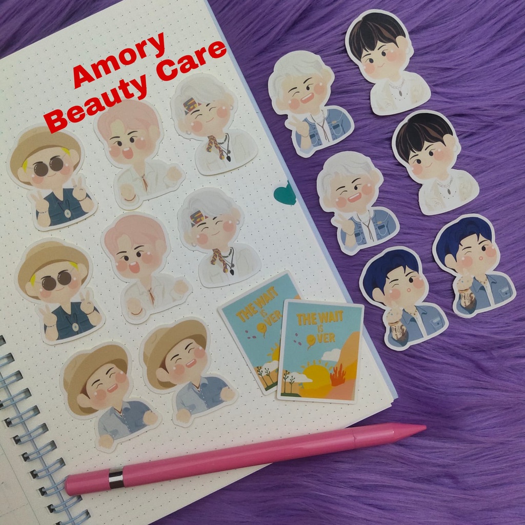 Bts Chibi Sticker Pack Dynamite Edition / BTS Aesthetic Sticker / BT21 ...