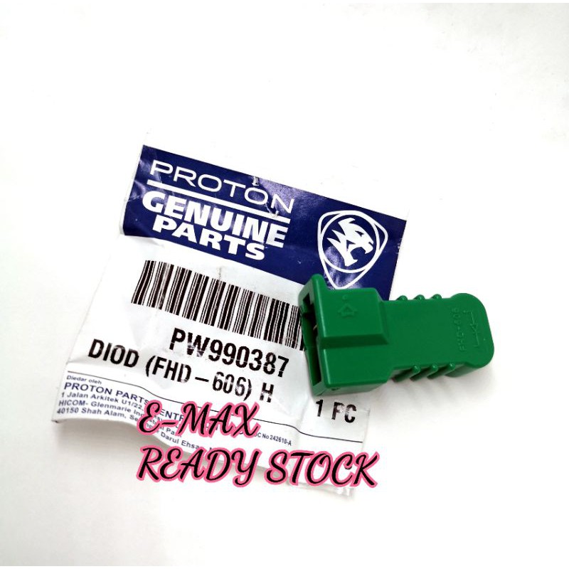 ORIGINAL - PROTON SAGA BLM ENGINE HARNESS ENGINE RELAY DIOD FHD-606 ...