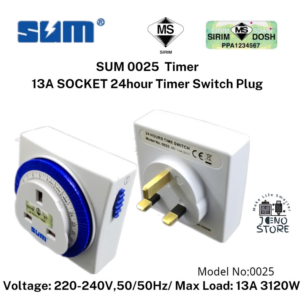 Sum Analog And Multi Programmer Timer 13a Socket Digital Timer 24hour Timer Switch Plug Shopee