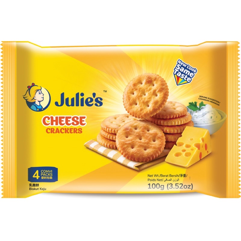JULIE'S Crackers Biscuit Sandwich/Cheese Crackers/Finger Lemon/Peanut ...