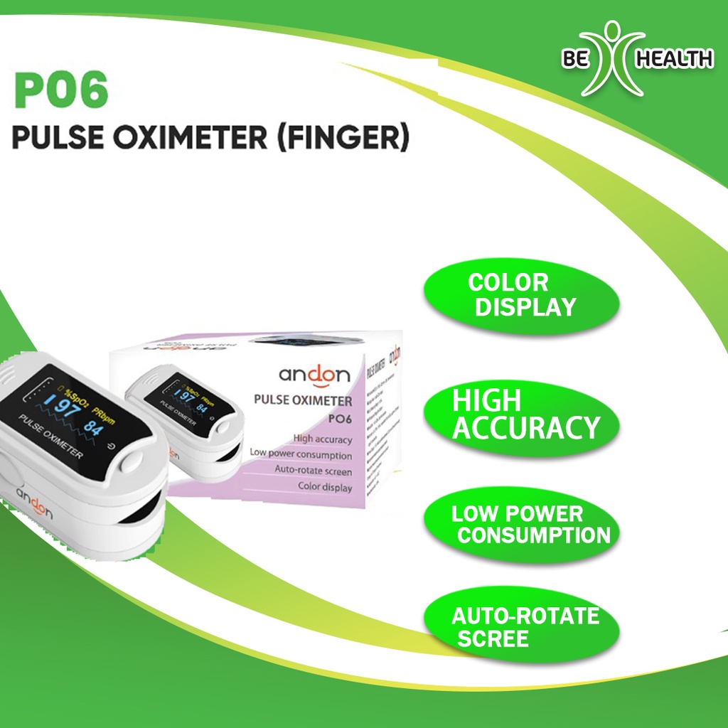 (Ready Stock) Andon Pulse Oximeter(Finger) 脉搏血氧仪 | Nadi oksimeter ...