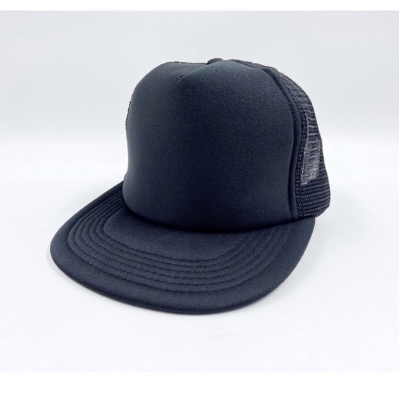 Topi Jaring Kosong Hitam Trucker Baseball Caps Plain Black Basic Cap Half Mesh Bone Casquette ...