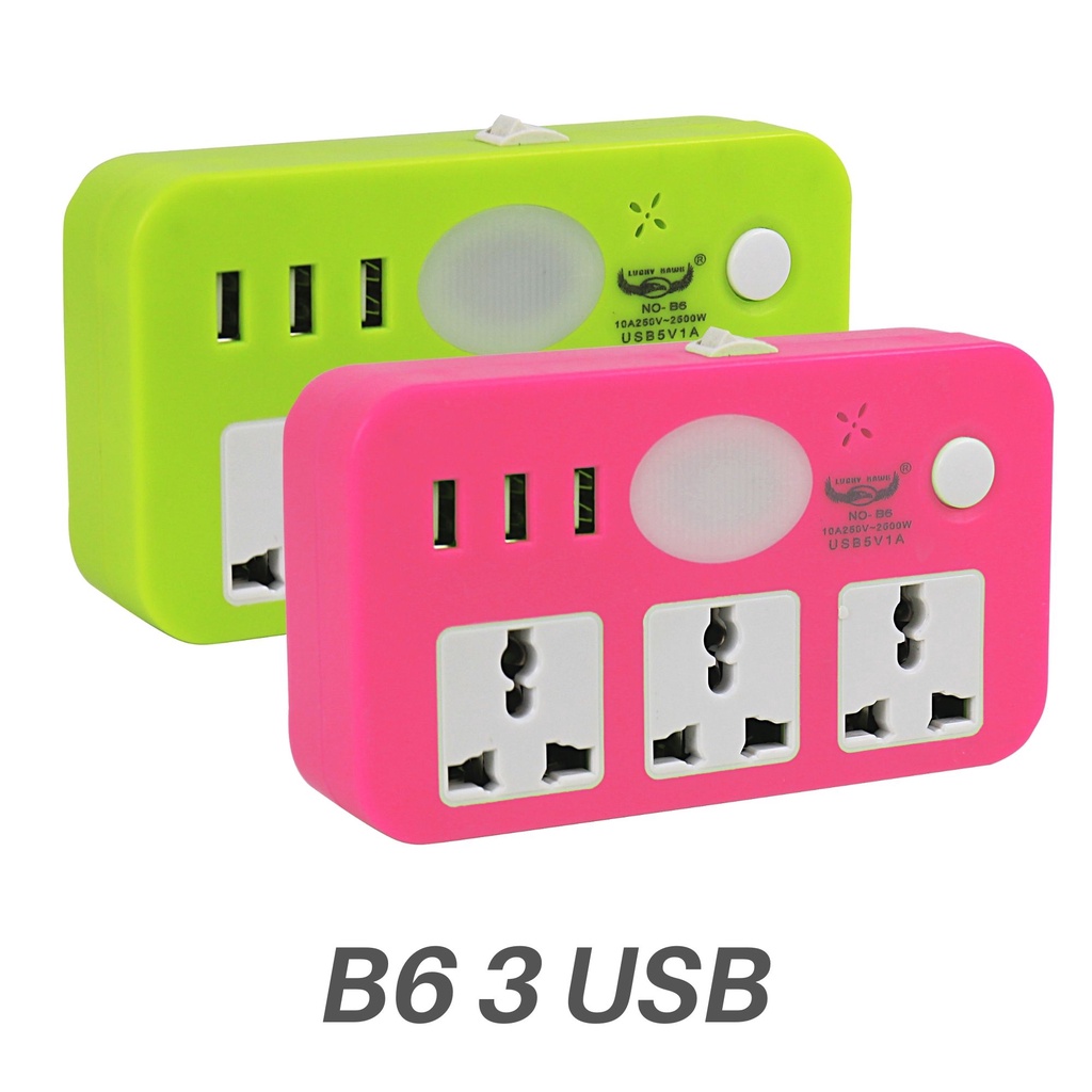B6 3G 3USB Socket USB Power Converter Universal Socket Laptop ...