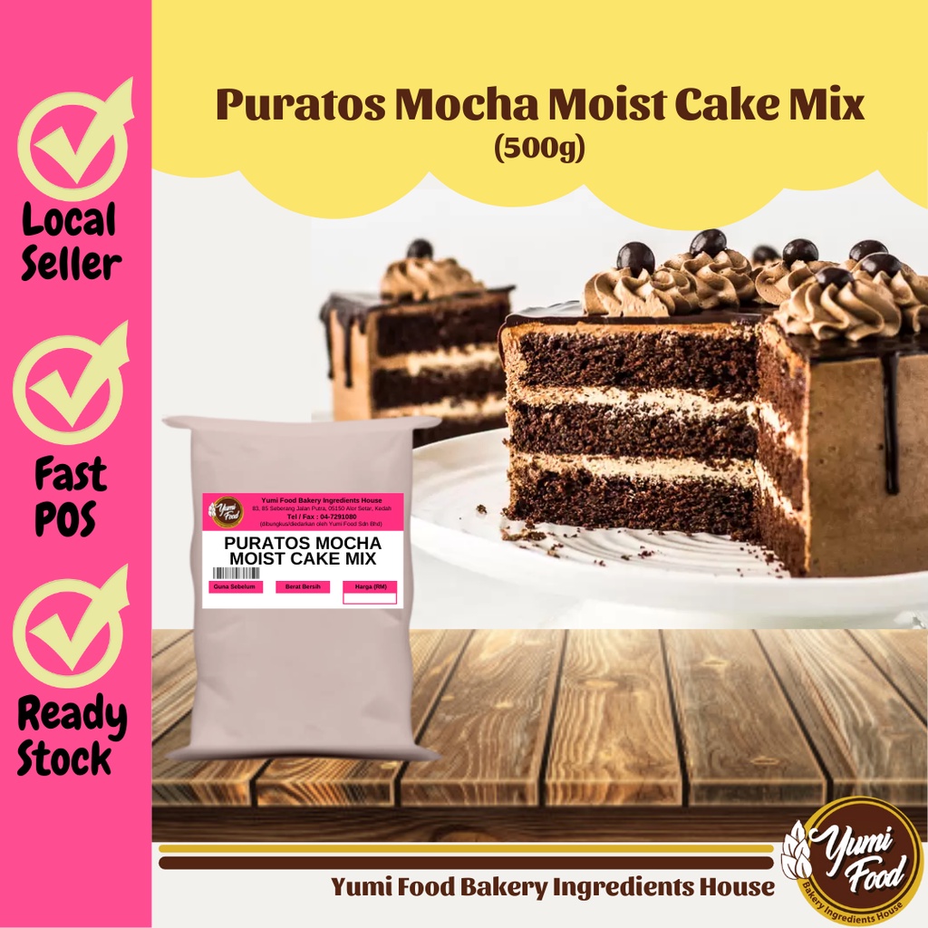 [READY STOCK] Puratos Mocha Moist Cake Mix/ Tepung Kek Segera Mocha ...