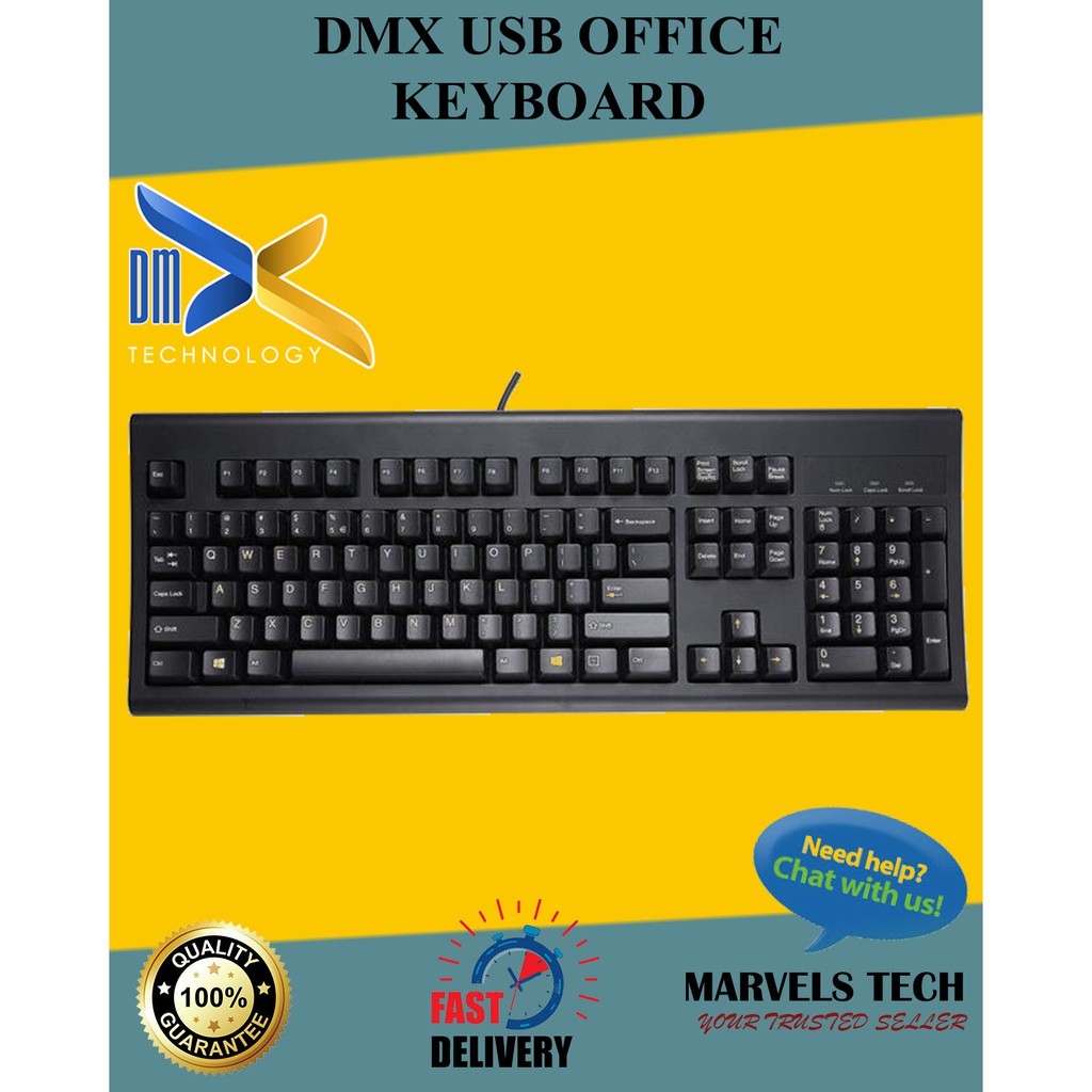 DMX USB OFFICE KEYBOARD COMBO WITH MS-D06 WIRELESS MOUSE | Shopee Malaysia