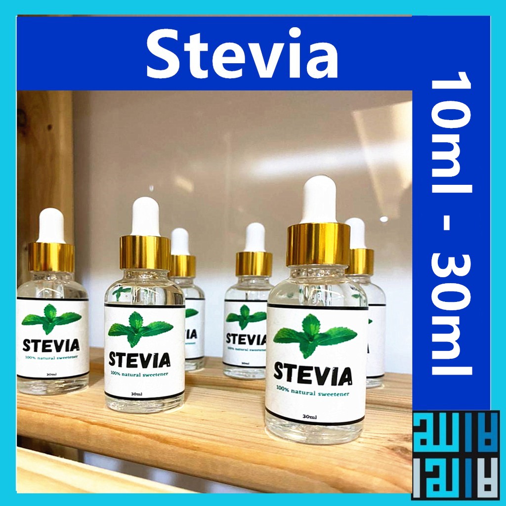 Stevia 100% Natural Sweetener 10ml 30ml Pengganti Gula Sesuai Kencing ...