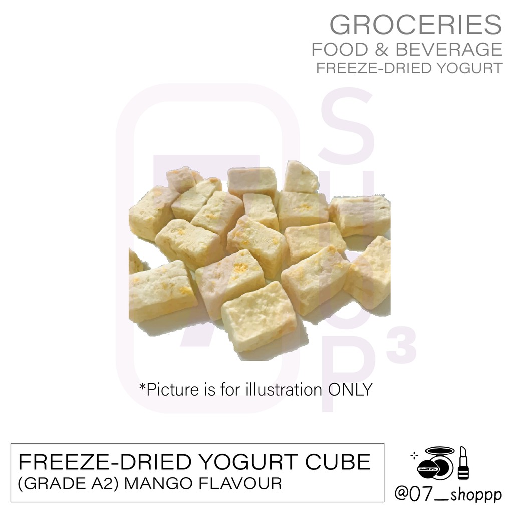 [A2-READY STOCK🧊]（Wholesale 5 gram）Freeze Dried Fruit Yogurt Cube ...