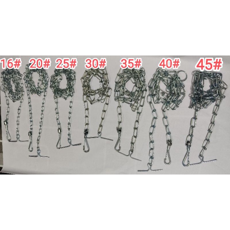 180CM 6FT LONG HEAVY DUTY & GALVANIZED ANIMAL CHAIN / DOG CHAIN ANTI ...