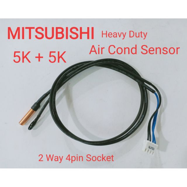 Mitsubishi Air Cond 2 way Sensor 5k+5k 4pin Socket | Shopee Malaysia