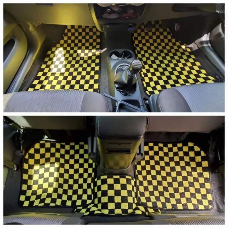 Yellow 💛/Checkmate Carpet/Waja/Myvi/Bezza/Axia/Vios/Proton/Honda/Nissan ...