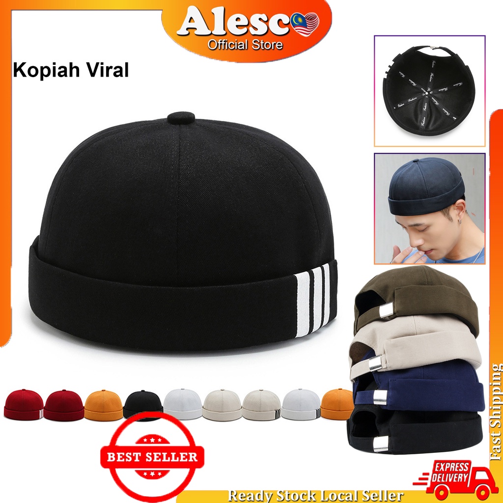 Aelscomal Topi Kopiah Viral Trend Baru Topiah Songkok Roll Hat Cap ...